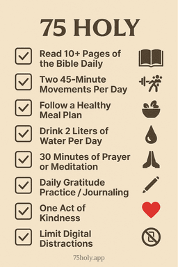 75 HOLY - Everything You Need To Know About the 75 Holy Challenge